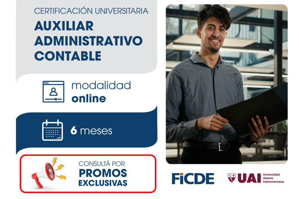 Certificación Universitaria en Auxiliar Contable – Online – FICDE