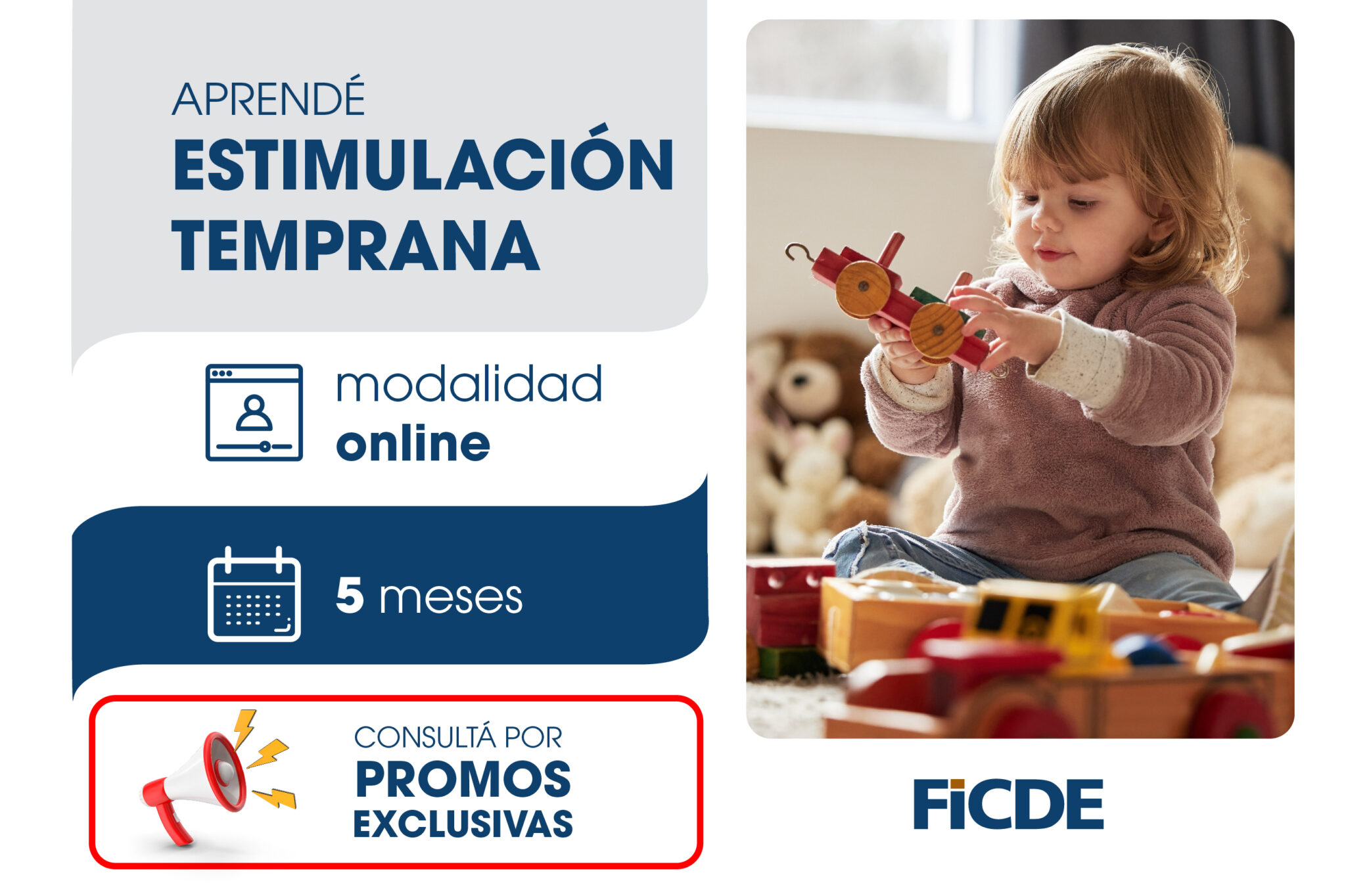 Aprendé Estimulación Temprana – Online – FICDE